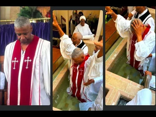 Denzel Washington Baptized at Kelly Temple Church of God Christ